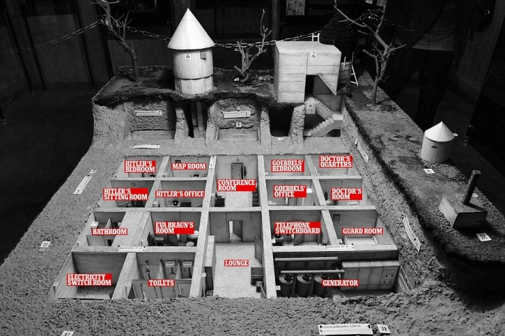 Replica Model Of Hitlers Bunker Where He Spent Final Days Of His Life