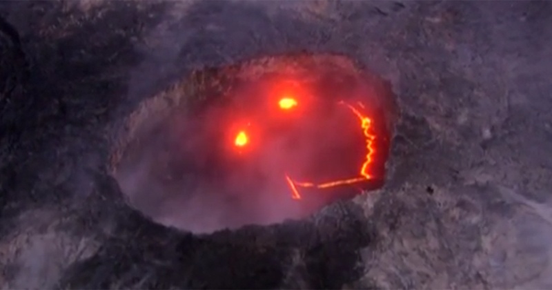 WATCH: Mysterious 'Smiley' Emoji-Like Face Appears In Volcano During ...