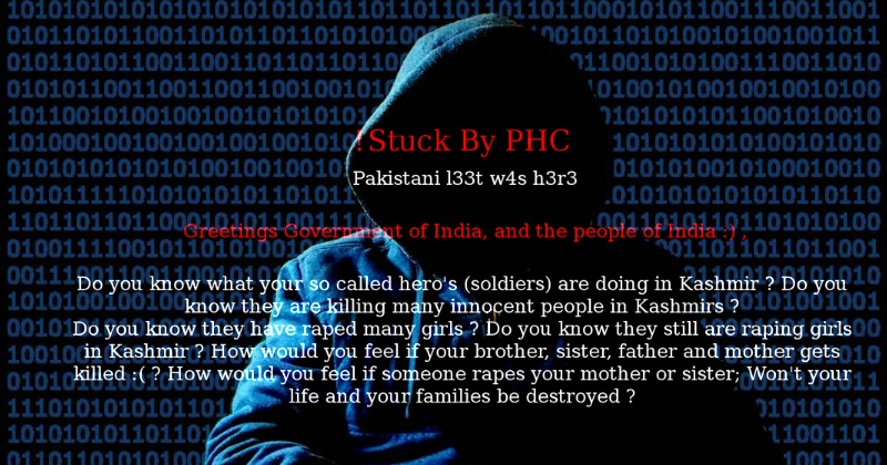 A Pakistani Group Hacked & Defaced 10 Indian University Websites As ...