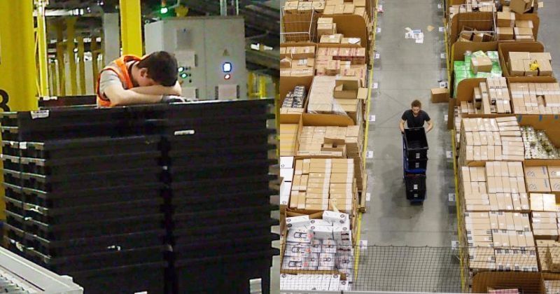 Amazon Workers Fall Asleep Standing Up Because They Are Exhausted ...