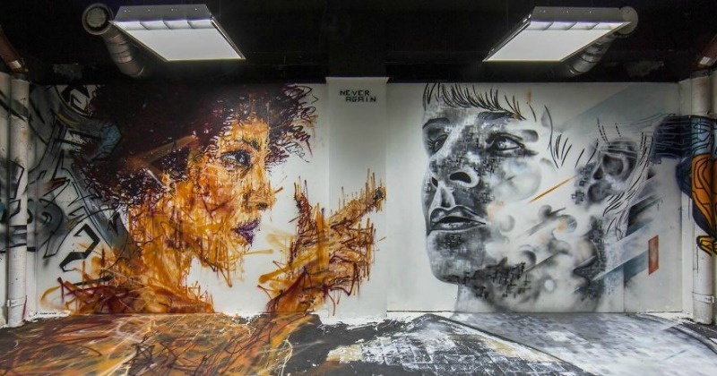 100 Street Artists Turned A Boring Paris School Into A Modern Art ...