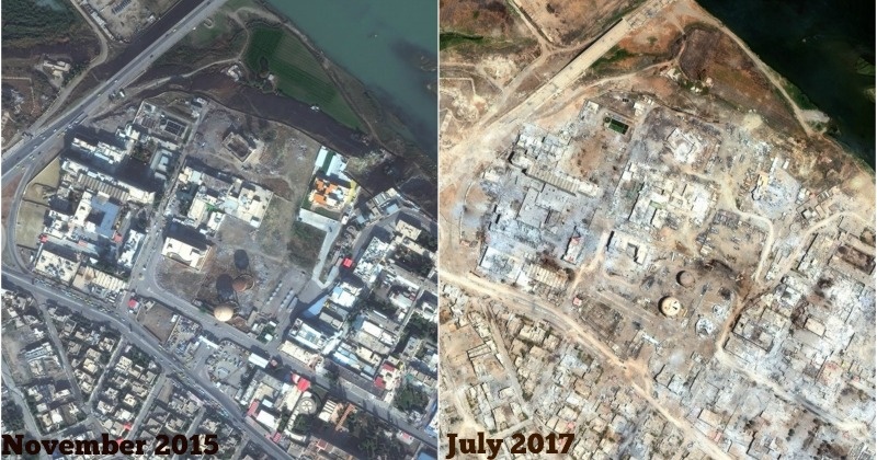 Shocking! Before-And-After Satellite Images Of Mosul Will Make You ...
