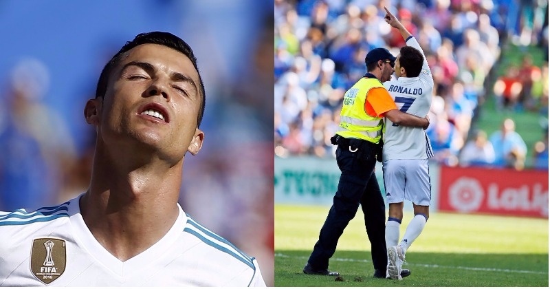 A Fake Cristiano Ronaldo Invaded The Pitch During A Real Madrid Game ...
