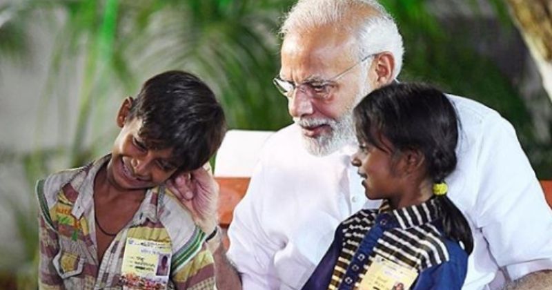 PM Modi Shares An Adorable Photo With His 'Young Friends' From His Trip ...