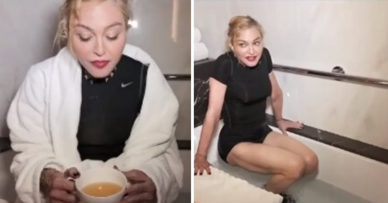 Madonna drinks her own urine:Madonna Drinks Her Own Urine & Takes A Dip In The Ice-Cold Water At ...